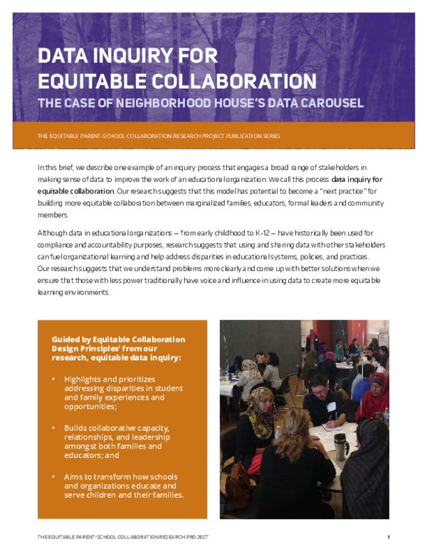 (PDF) Data InquIry For Equitable CollaboratIon: The Case of ...
