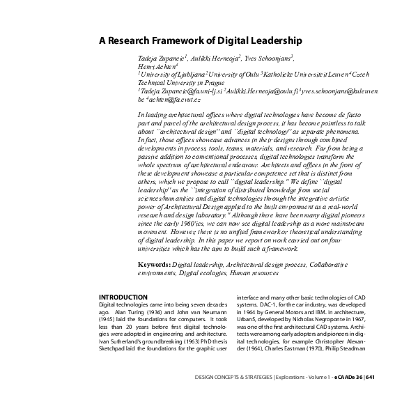 (PDF) A Research Framework of Digital Leadership