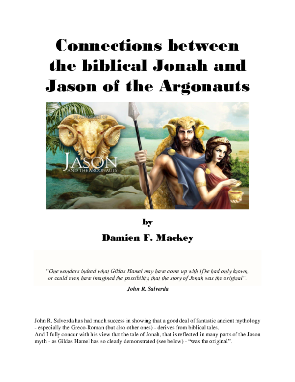 (DOC) Connections between the biblical Jonah and Jason of the Argonauts