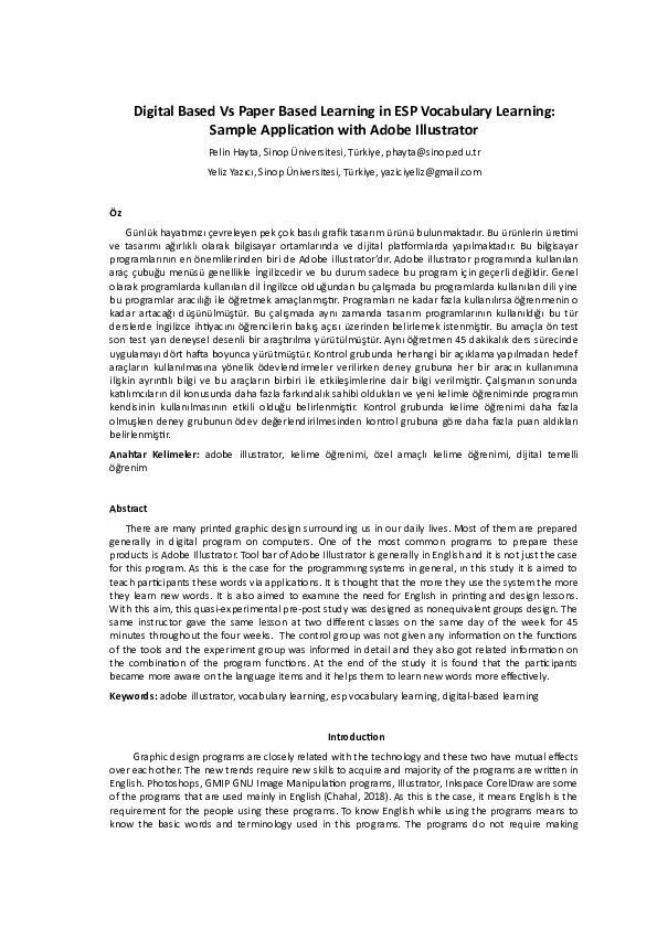 (DOC) Digital Based Vs Paper Based Learning in ESP Vocabulary Learning ...