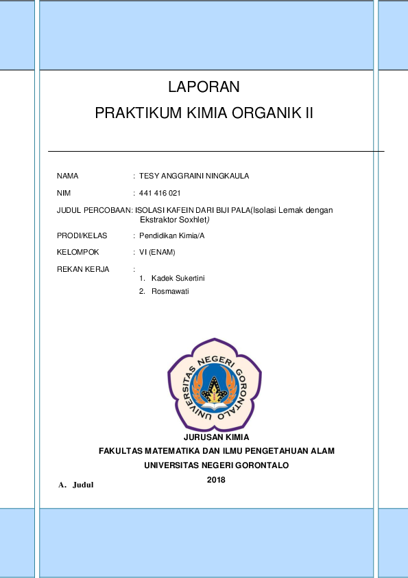 (PDF) LAPORAN PRAKTIKUM KIMIA ORGANIK II MODUL 04