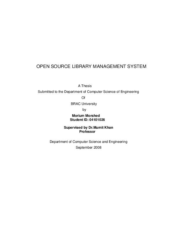 (PDF) OPEN SOURCE LIBRARY MANAGEMENT SYSTEM | Diya Kabbani - Academia.edu