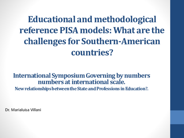 (PPT) Educational and methodological reference PISA models: What are ...