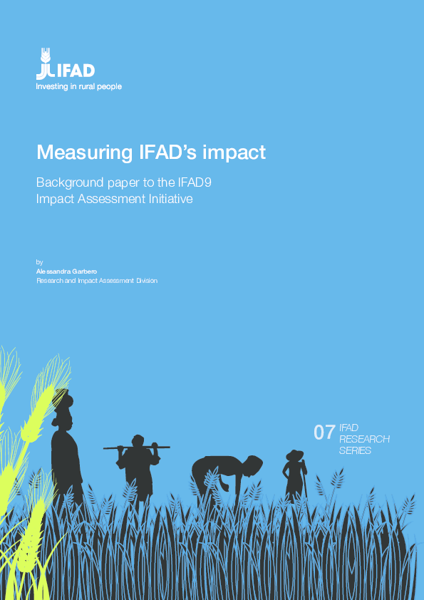 (PDF) IFAD RESEARCH SERIES 7 - Measuring IFAD's impact: background ...