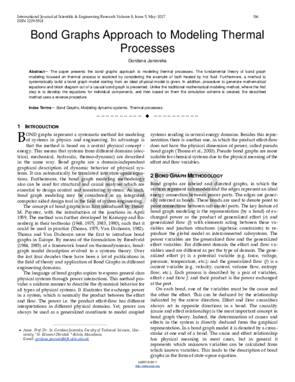 (PDF) Bond Graphs Approach to Modeling Thermal Processes