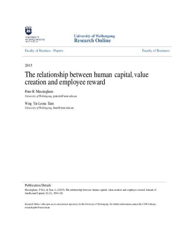 (DOC) The relationship between human capital value creation and employ.docx