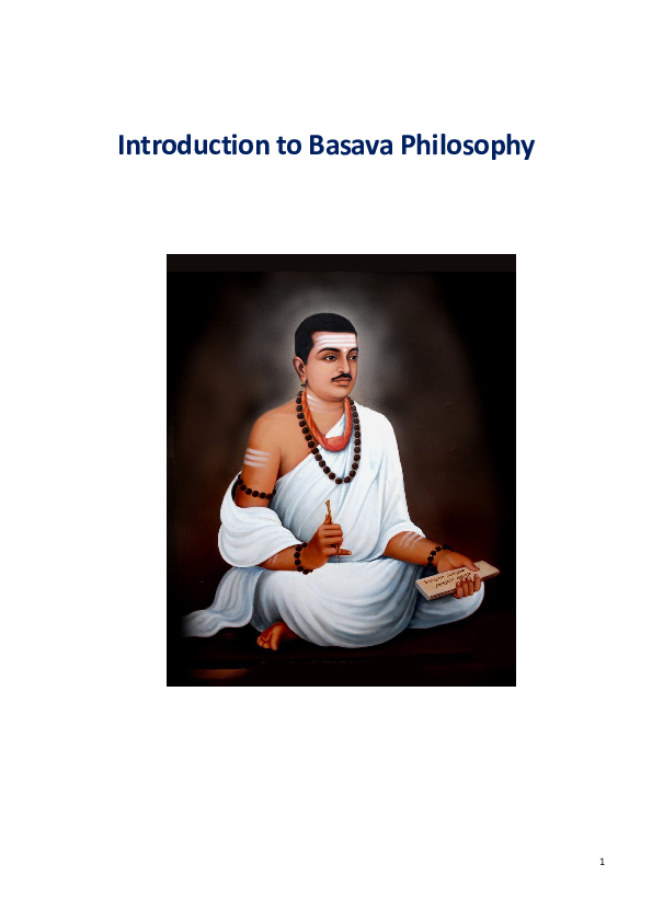 (PDF) Introduction to Basava Philosophy
