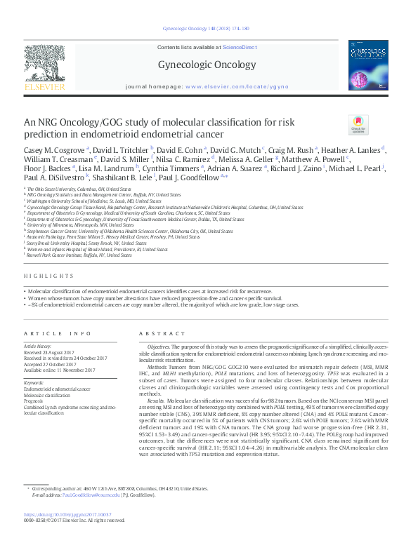 (PDF) gyn onc 148 174 18.pdf | David S Miller - Academia.edu