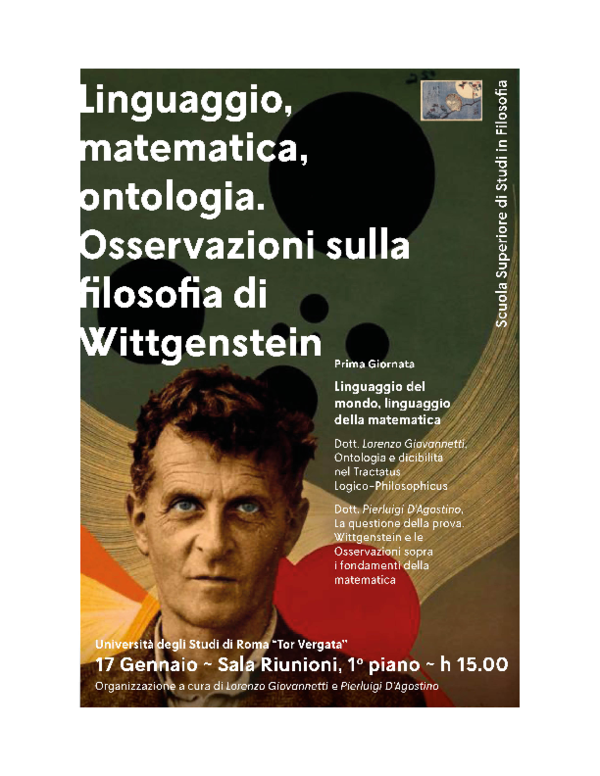 (PDF) La questione della prova. Wittgenstein e le Osservazioni sopra i ...
