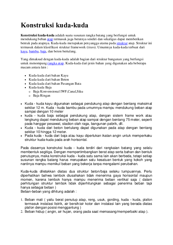 (DOC) Konstruksi kuda-kuda