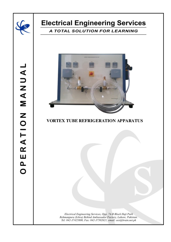 (PDF) VORTEX TUBE REFRIGERATION APPARATUS