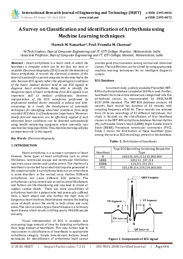 Pdf Irjet A Survey On Classification And Identification Of