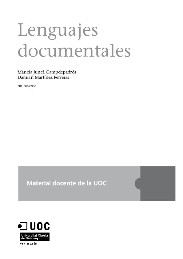 (PDF) Lenguajes documentales