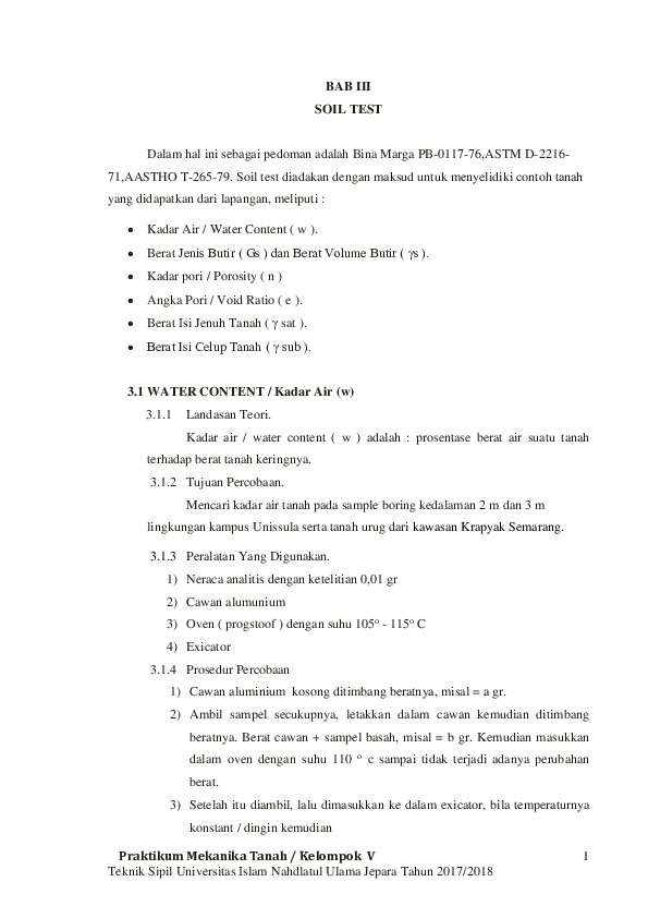 (DOC) BAB III SOIL TEST