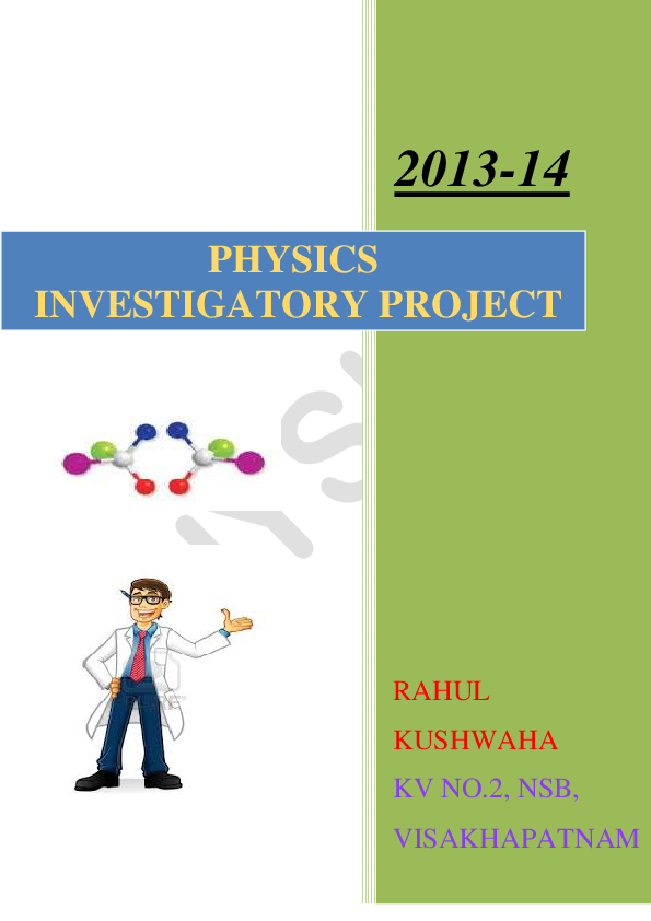 (PDF) PHYSICS INVESTIGATORY PROJECT