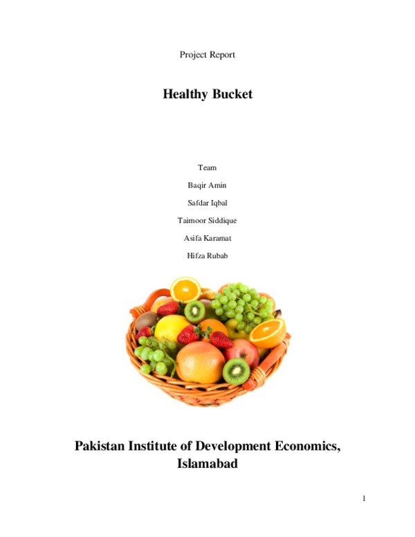 (DOC) Healthy Bucket