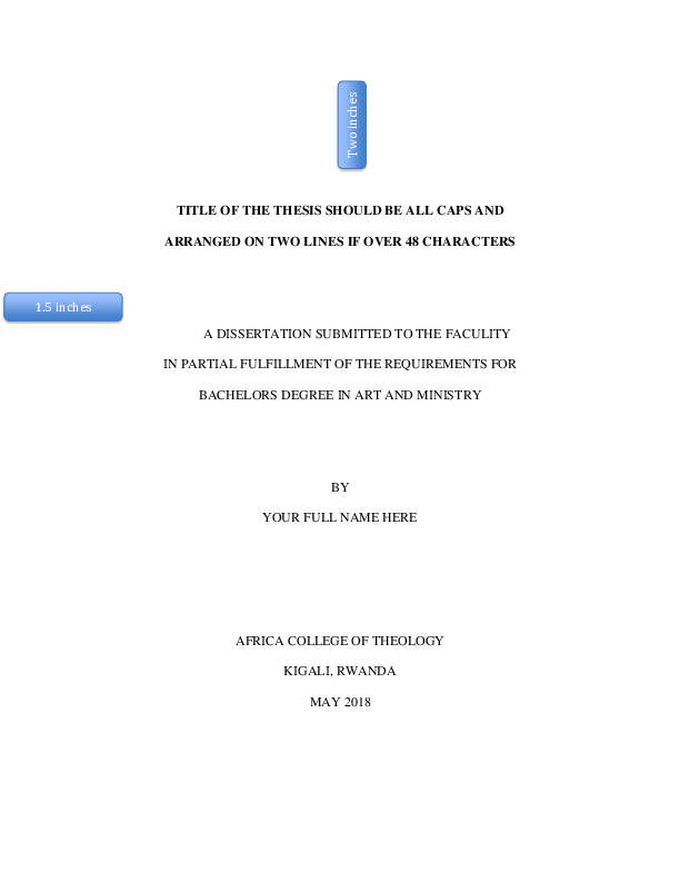 (DOC) Disertation Format