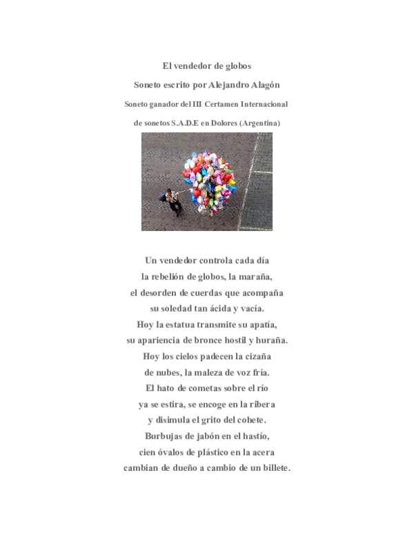 (DOC) El vendedor de globos