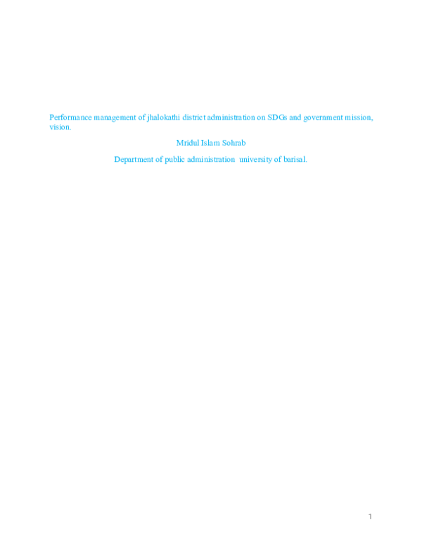 (PDF) Performance management of jhalokathi district administration on ...