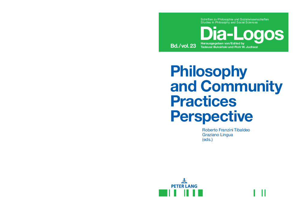(PDF) Promoting and Assessing Community Development through Philosophy
