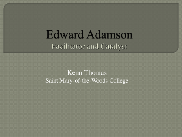 (PPT) Thomas Edward Adamson