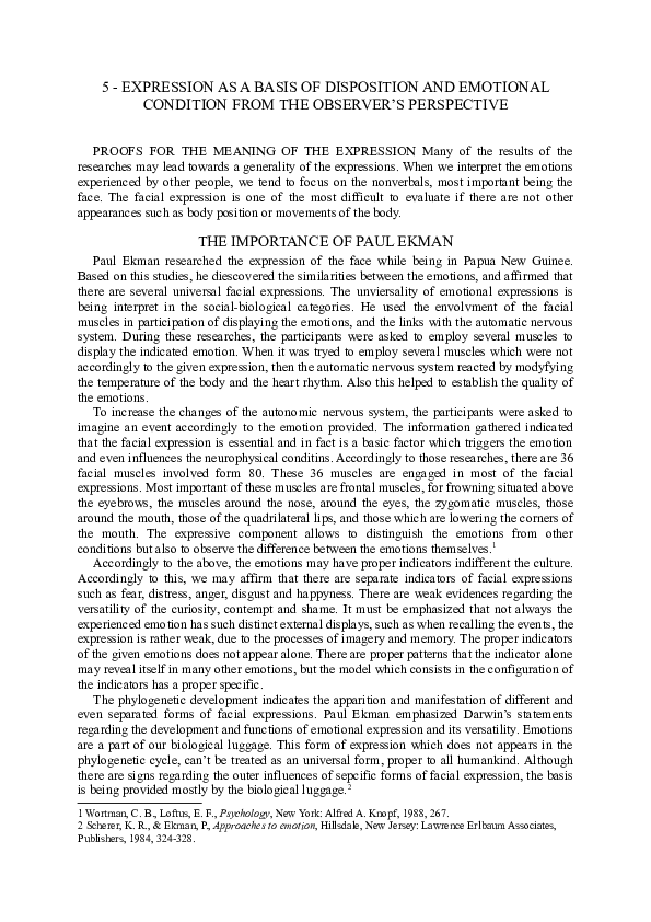 (DOC) 5 -EXPRESSION AS A BASIS OF DISPOSITION AND EMOTIONAL CONDITION ...