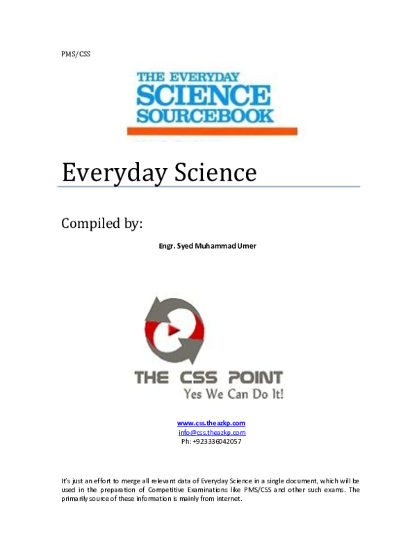 (PDF) Everyday Science Compiled by