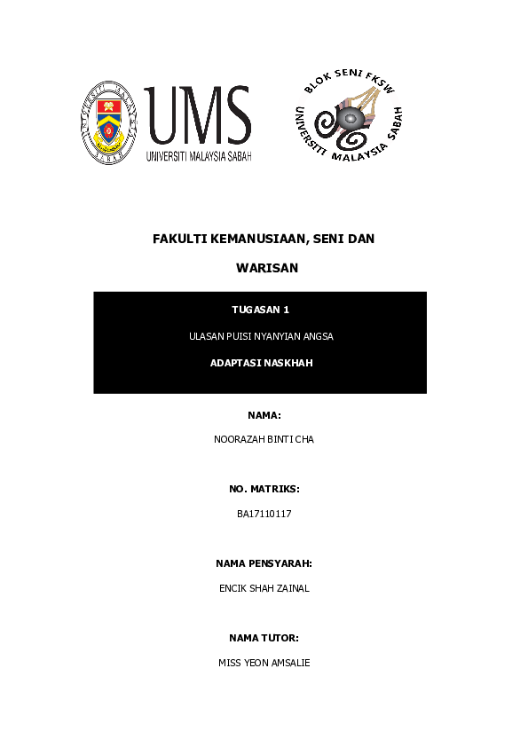 (PDF) ULASAN PUISI NYANYIAN ANGSA KARYA WS. RENDRA