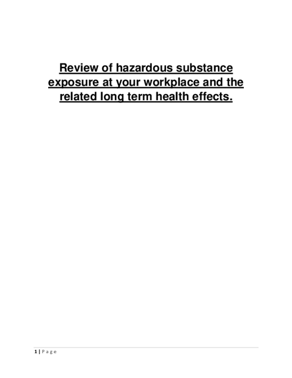 (DOC) Occupational health hazards