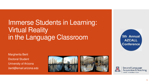 (PDF) Immerse Students in Learning: Virtual Reality in the Language ...