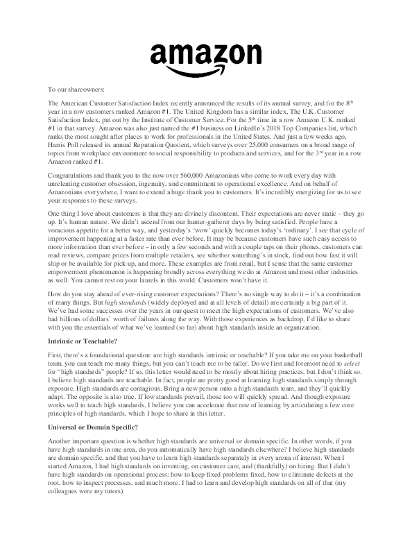 (PDF) Amazon Shareholder Letter