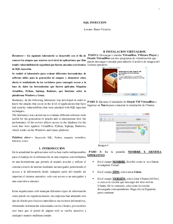 (PDF) SQL INYECCION