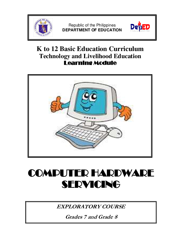 (PDF) K to 12 Basic Education Curriculum Technology and Livelihood Education Learning Module ...