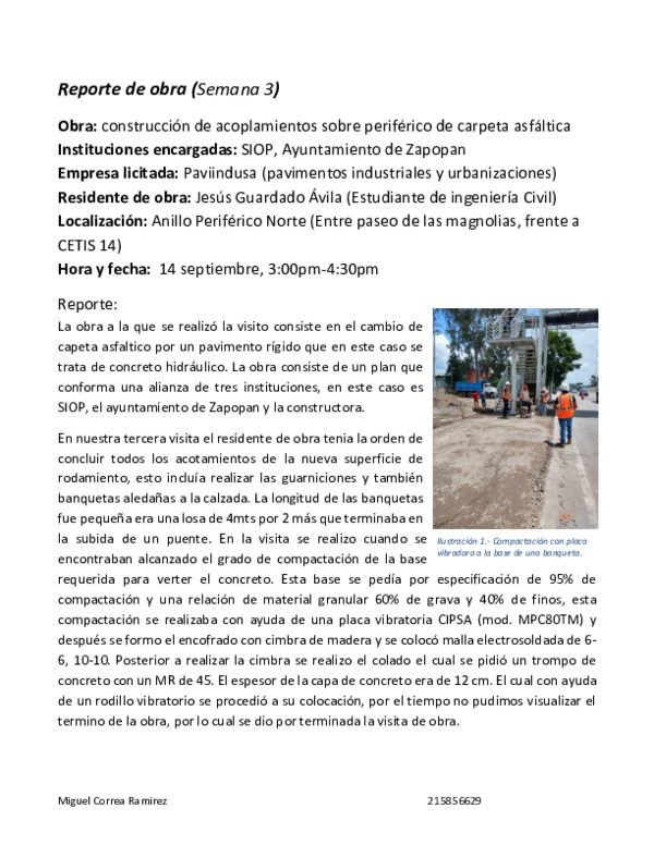 (DOC) Reporte de obra (Semana 3
