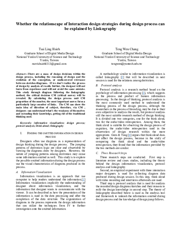 (PDF) Whether the relationscape of Interaction design strategies during ...