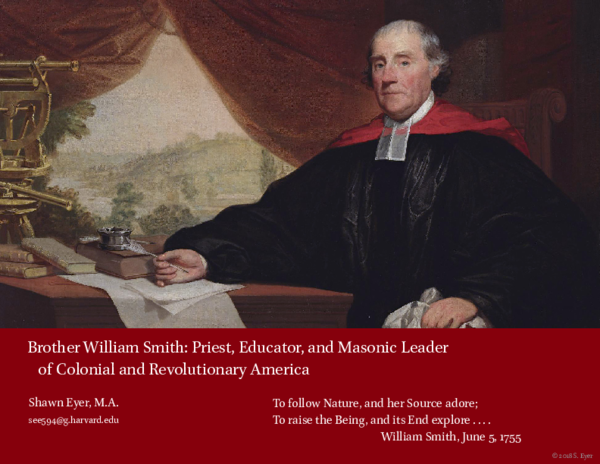 (PDF) William Smith: Priest, Educator, and Masonic Leader of Colonial ...