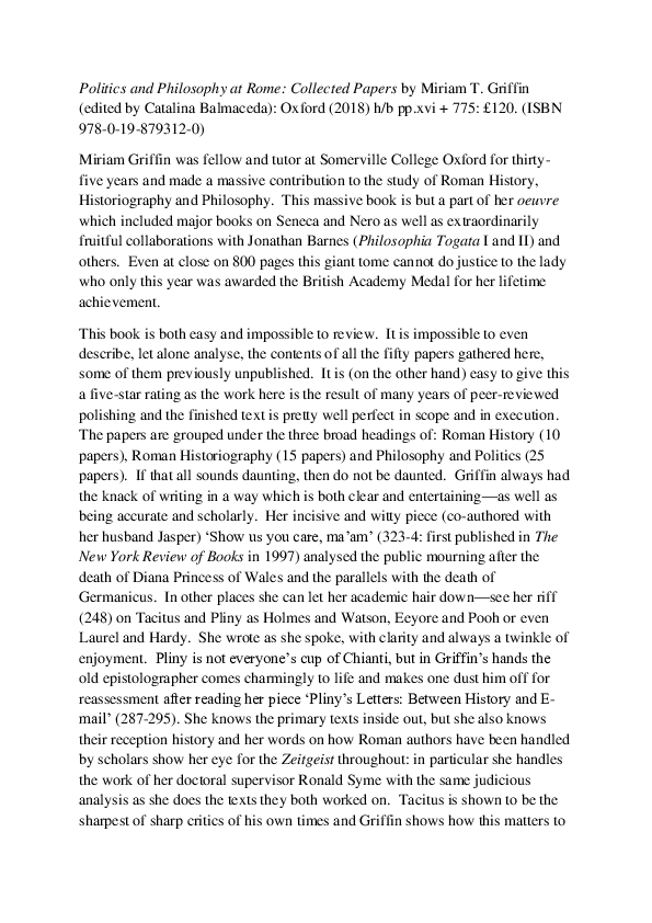 (DOC) Politics and Philosophy at Rome.docx