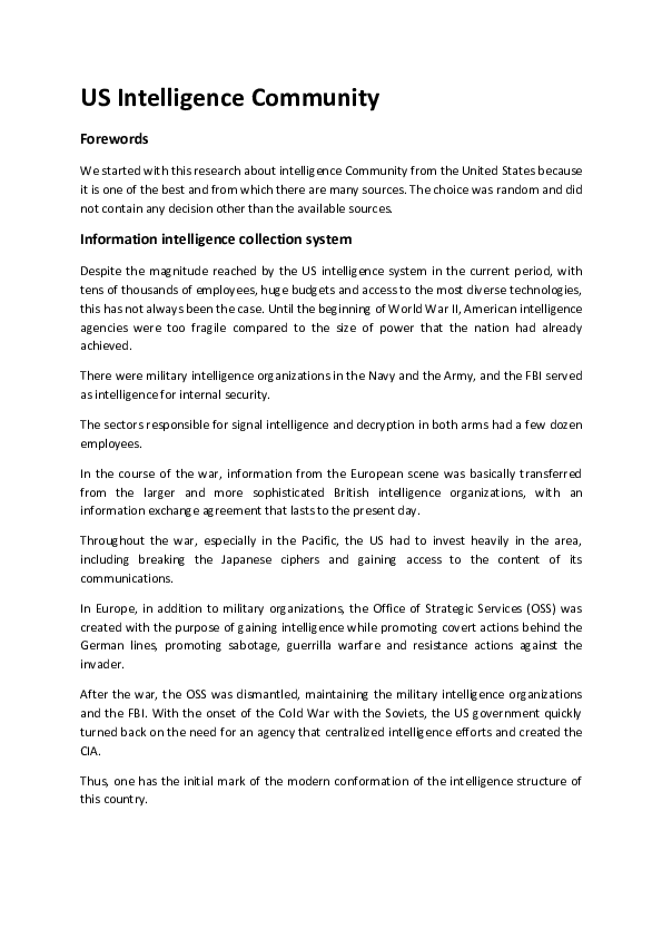 (PDF) US intelligence community