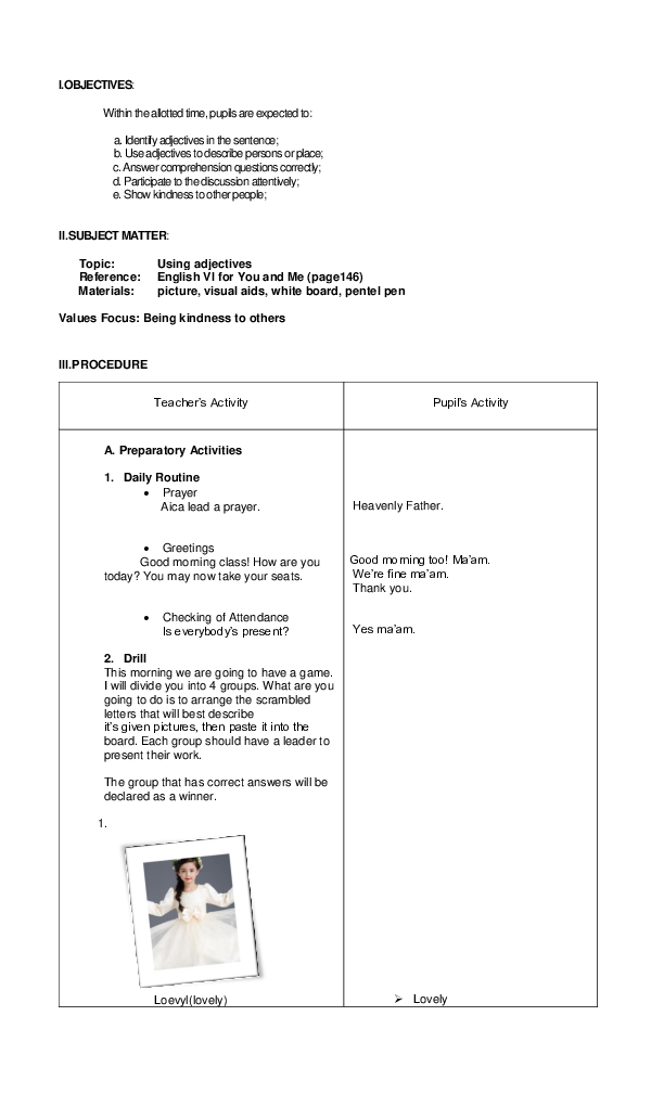 (DOC) FINAL ENGLISH LESSON