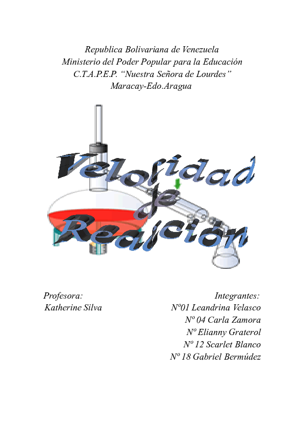 Hoja De Trabajo De Velocidad De Reacción Comic Factores Que