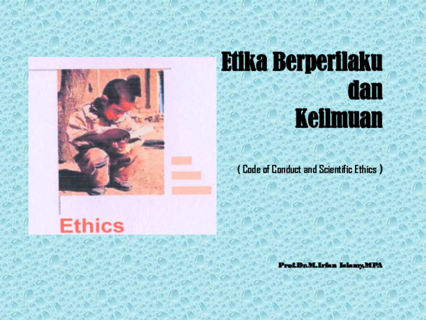 (PPT) Materi Kuliah Etika II