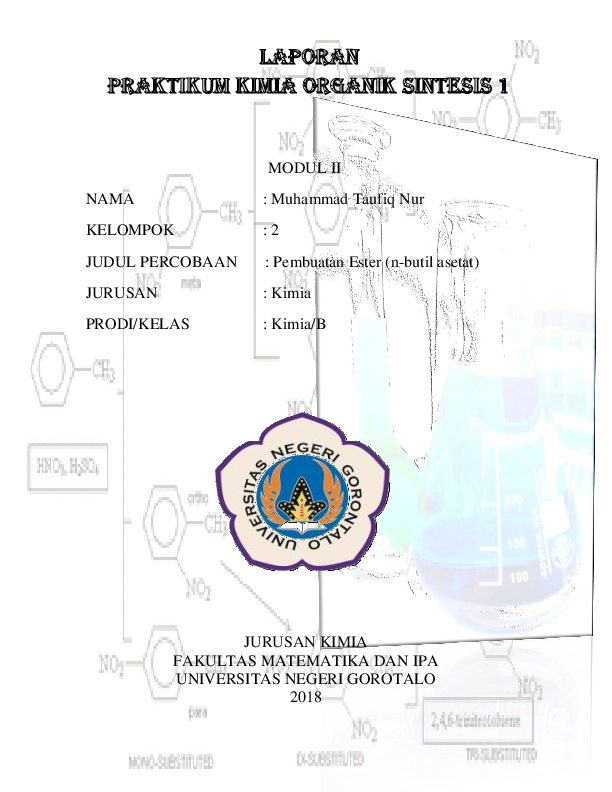 (DOC) LAPORAN PEMBUATAN ESTER (n-butil asetat)