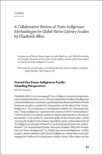 (PDF) VERGE (Vol. 4.2 Fall 2018): A Collaborative Review of Trans ...