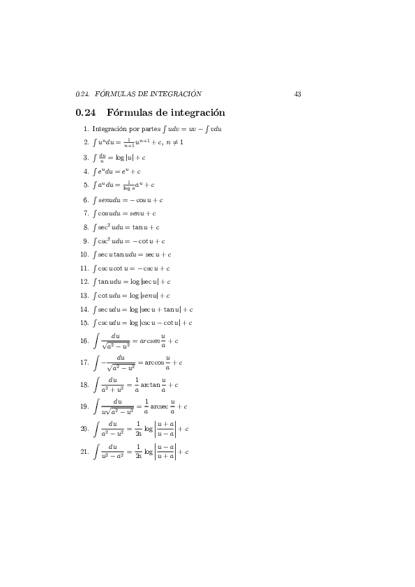 (PDF) Formulario-integrales