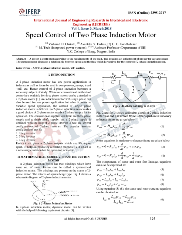 (PDF) Speed Control of Two Phase Induction Motor