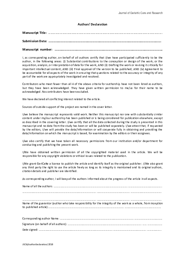 (PDF) Authors' declaration form