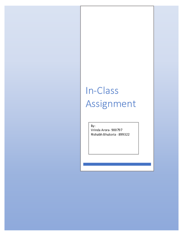 (DOC) In-Class Assignment