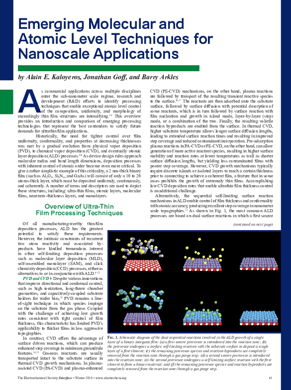 (PDF) Emerging Molecular and Atomic Level Techniques for Nanoscale ...