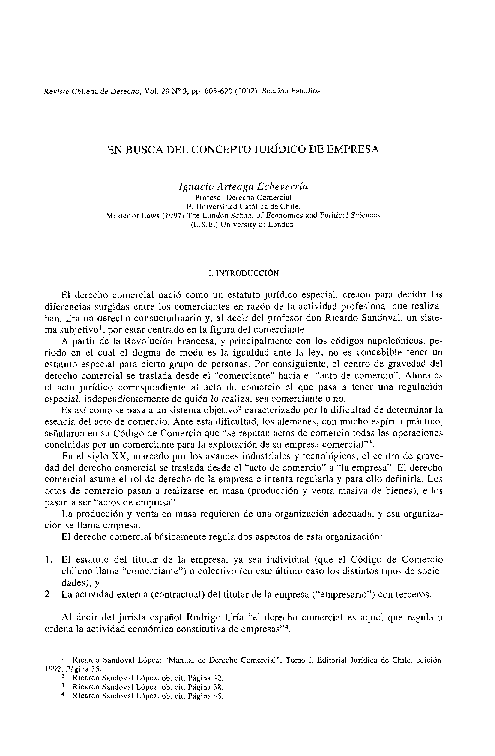 (PDF) Dialnet En Busca Del Concepto Juridico De Empresa 2650242