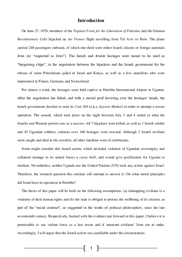 (PDF) Hostage Crisis Paper